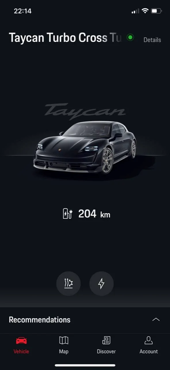 My Porsche app is missing functions | TaycanForum -- Porsche Taycan ...