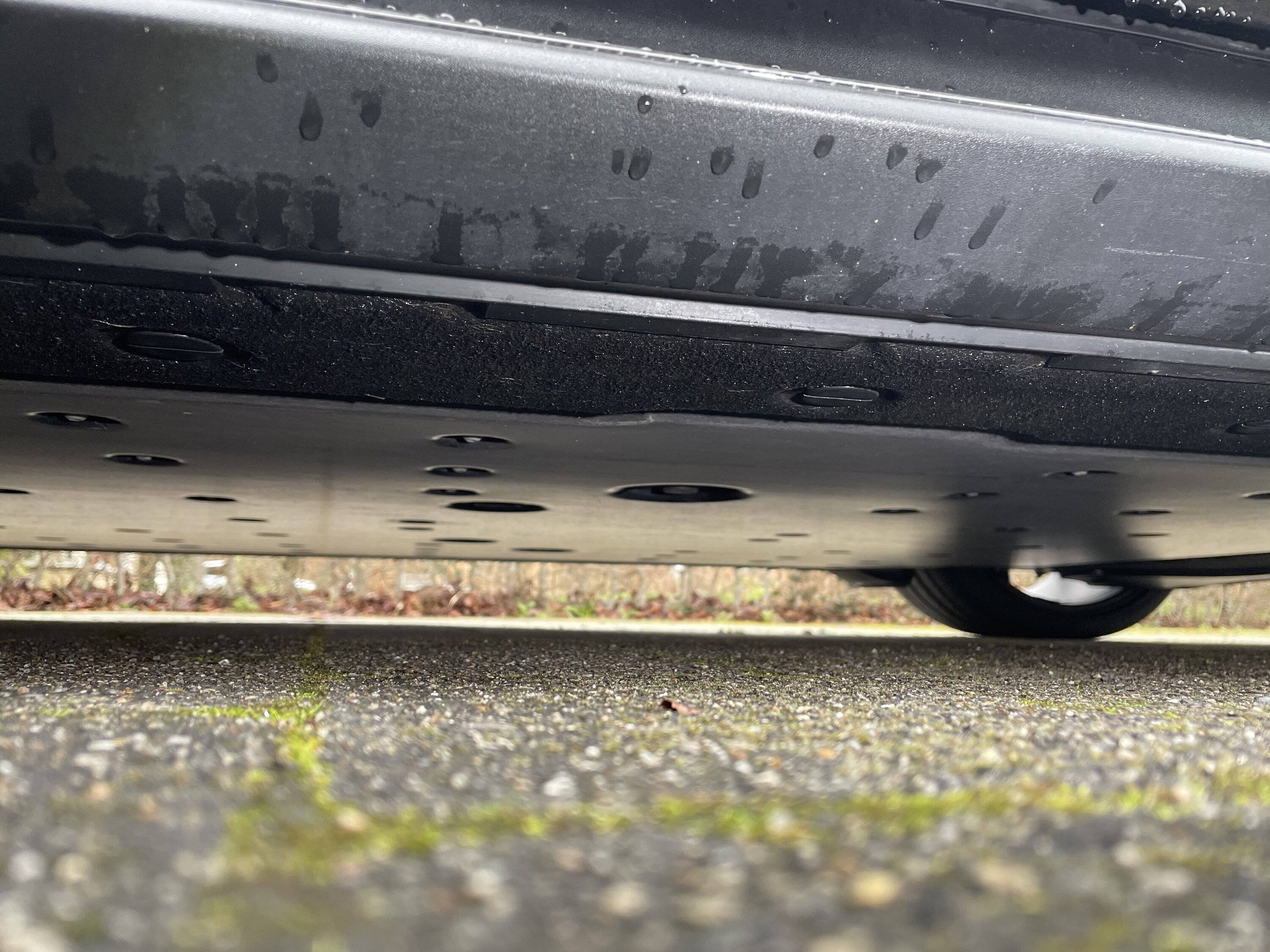 I scraped my bottom, but not on the front. | TaycanForum -- Porsche ...