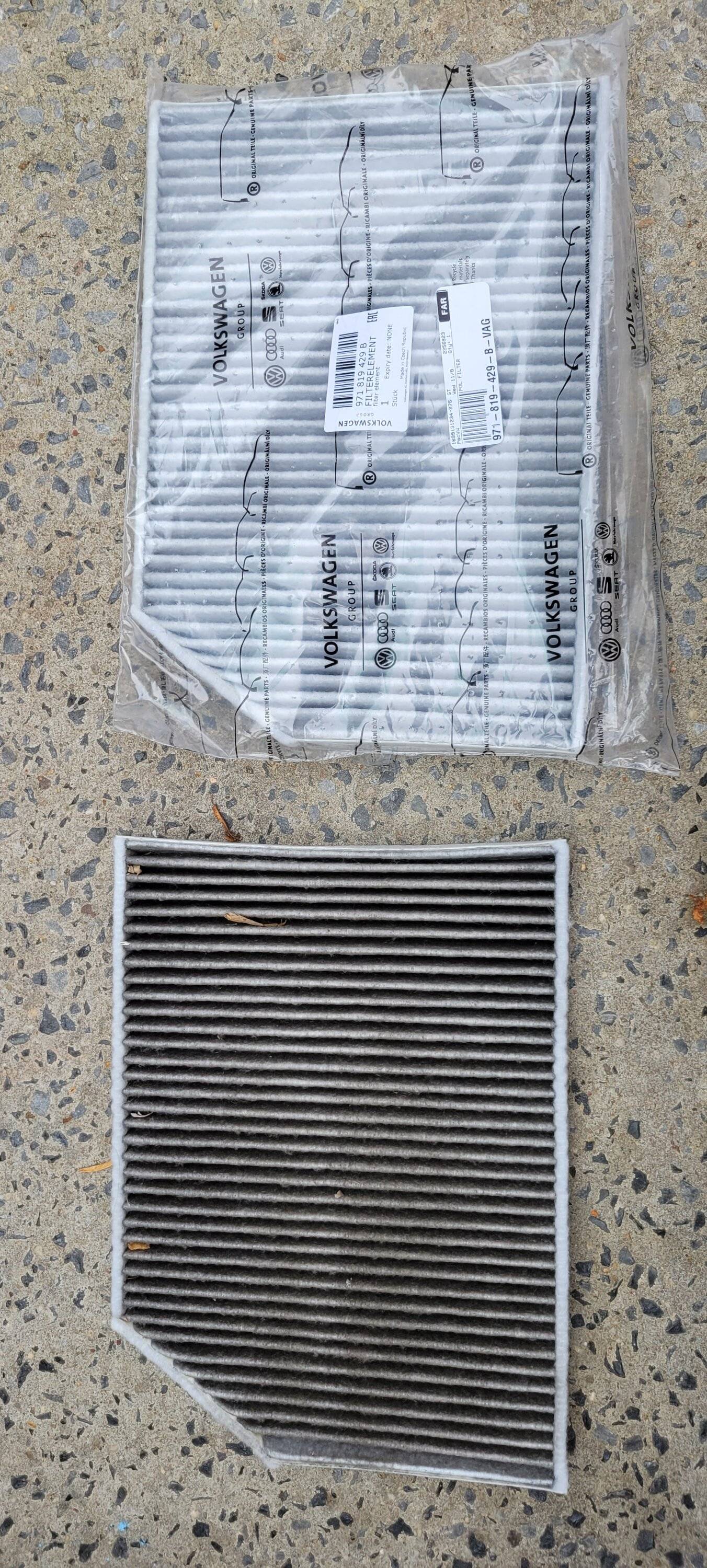 Cabin air filter OEM VAG replacement | TaycanForum -- Porsche Taycan ...
