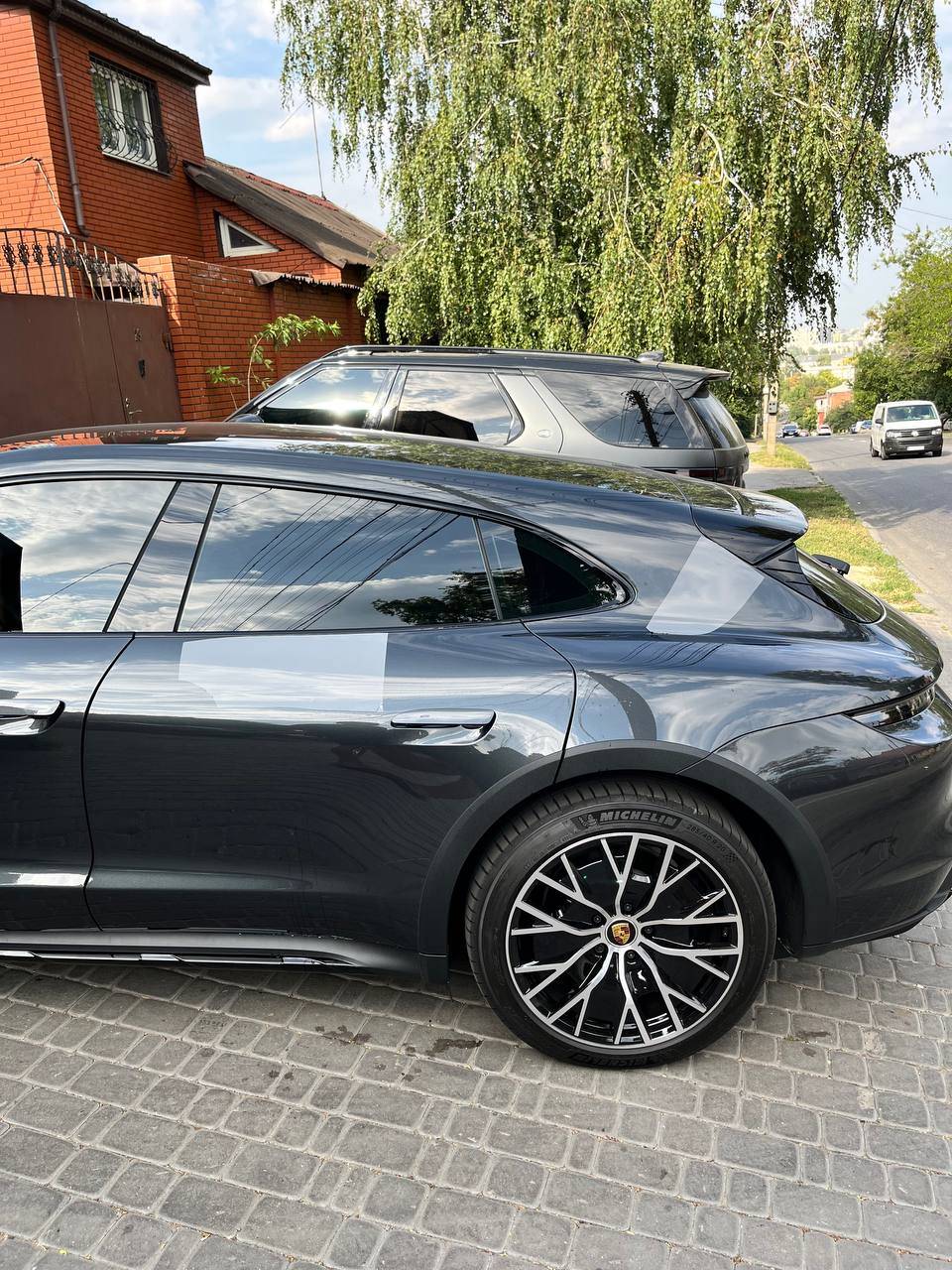 Taycan CT 4 Volcano Grey gets wrapped in matte anti-gravel film ...