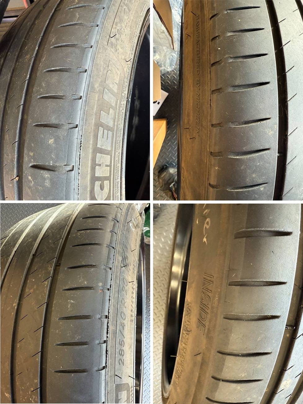 Inside tire edge wear - alignment recommendations | TaycanForum ...
