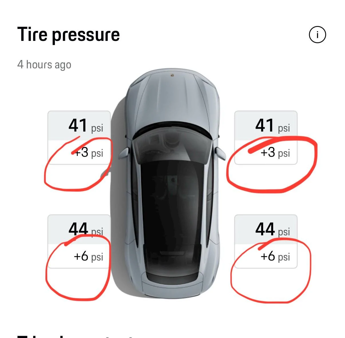 Tire pressure question | TaycanForum -- Porsche Taycan Owners, News, Discussions, Forums