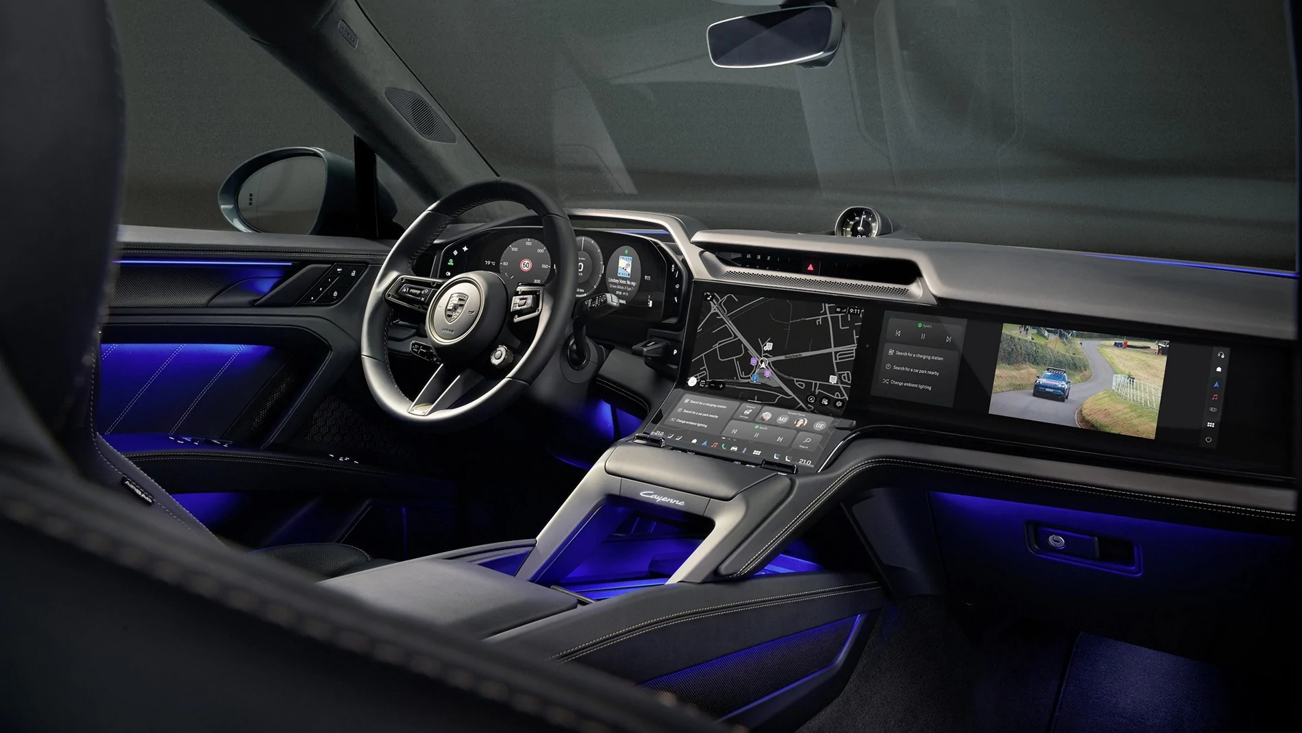 Revealed: Cayenne EV curved display screen, interior, PCM, infotainment ...
