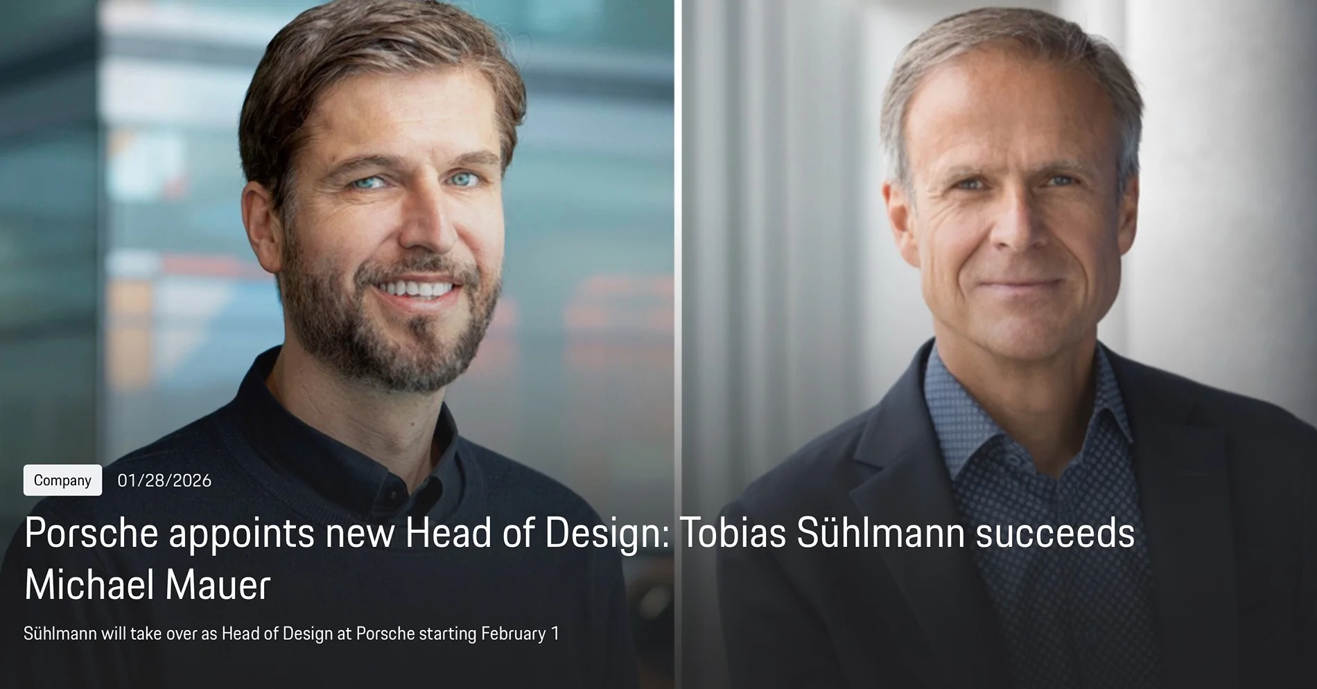 Farewell [Porsche Head Of Design] Michael Mauer. You gave us two ...